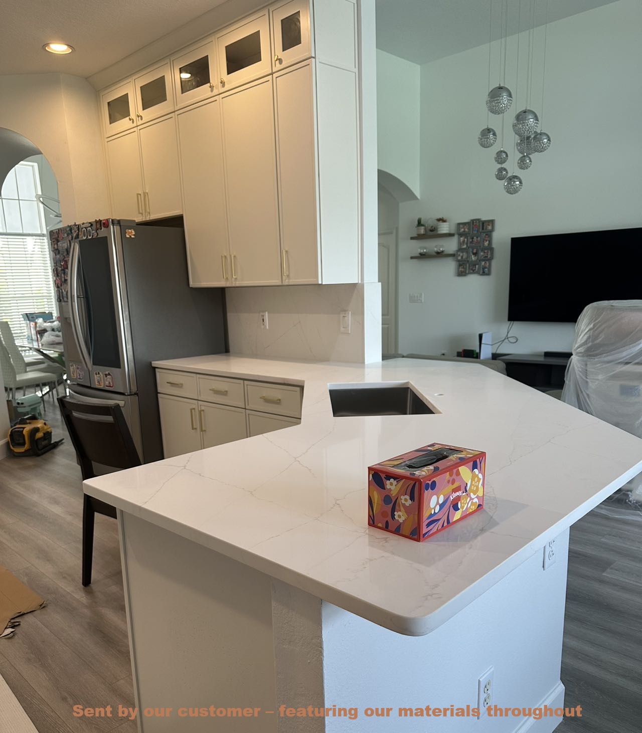 Mini Shaker Dove White Cabinets | Soft White Shaker Cabinets in Orland